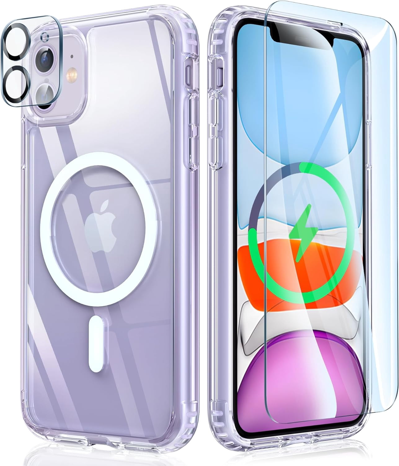 Magnetic Clear Case Designed for Apple iPhone 12 Clear Magnetic Case ...