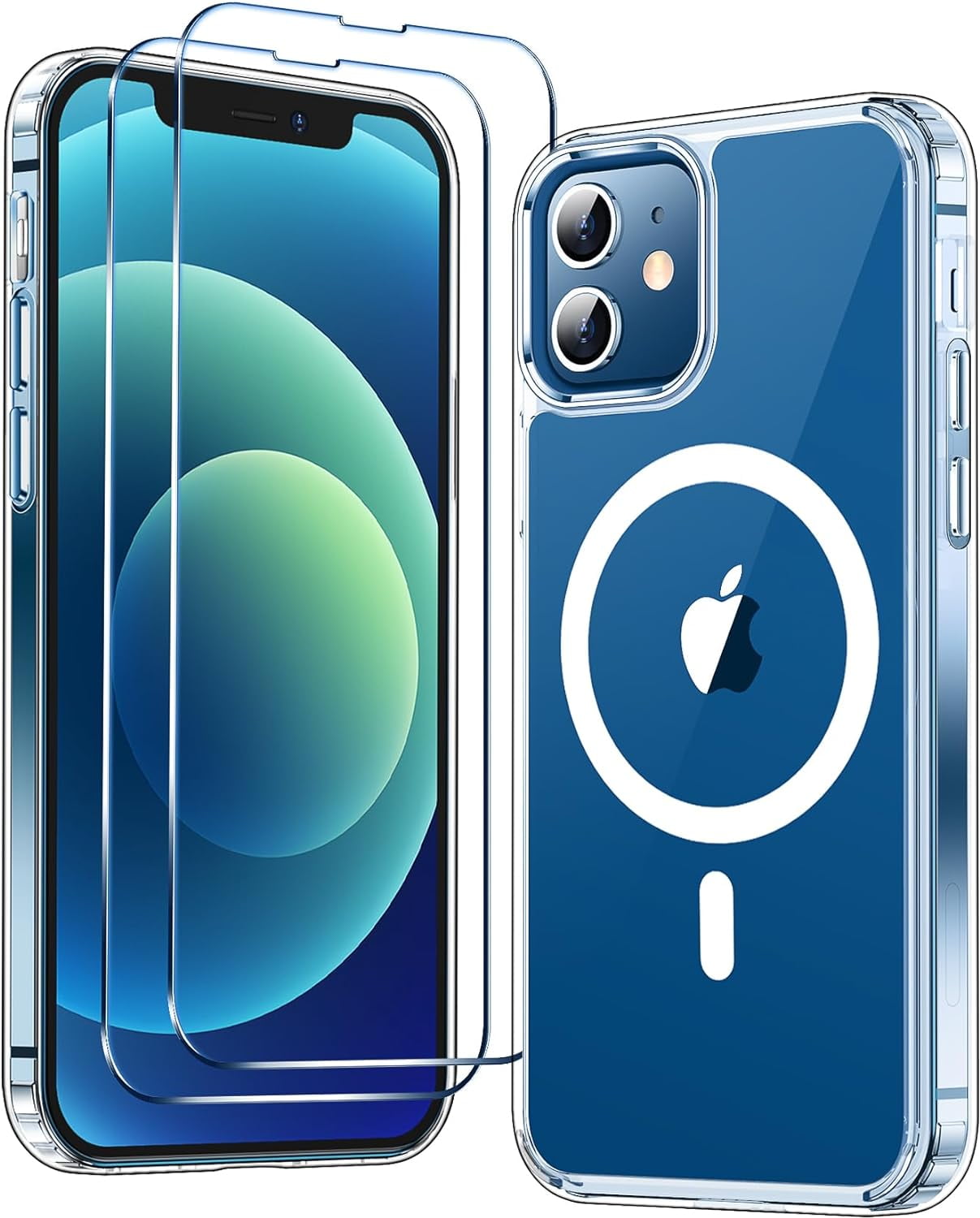 Magnetic Clear Case Designed for Apple iPhone 12 Mini Clear Magnetic ...