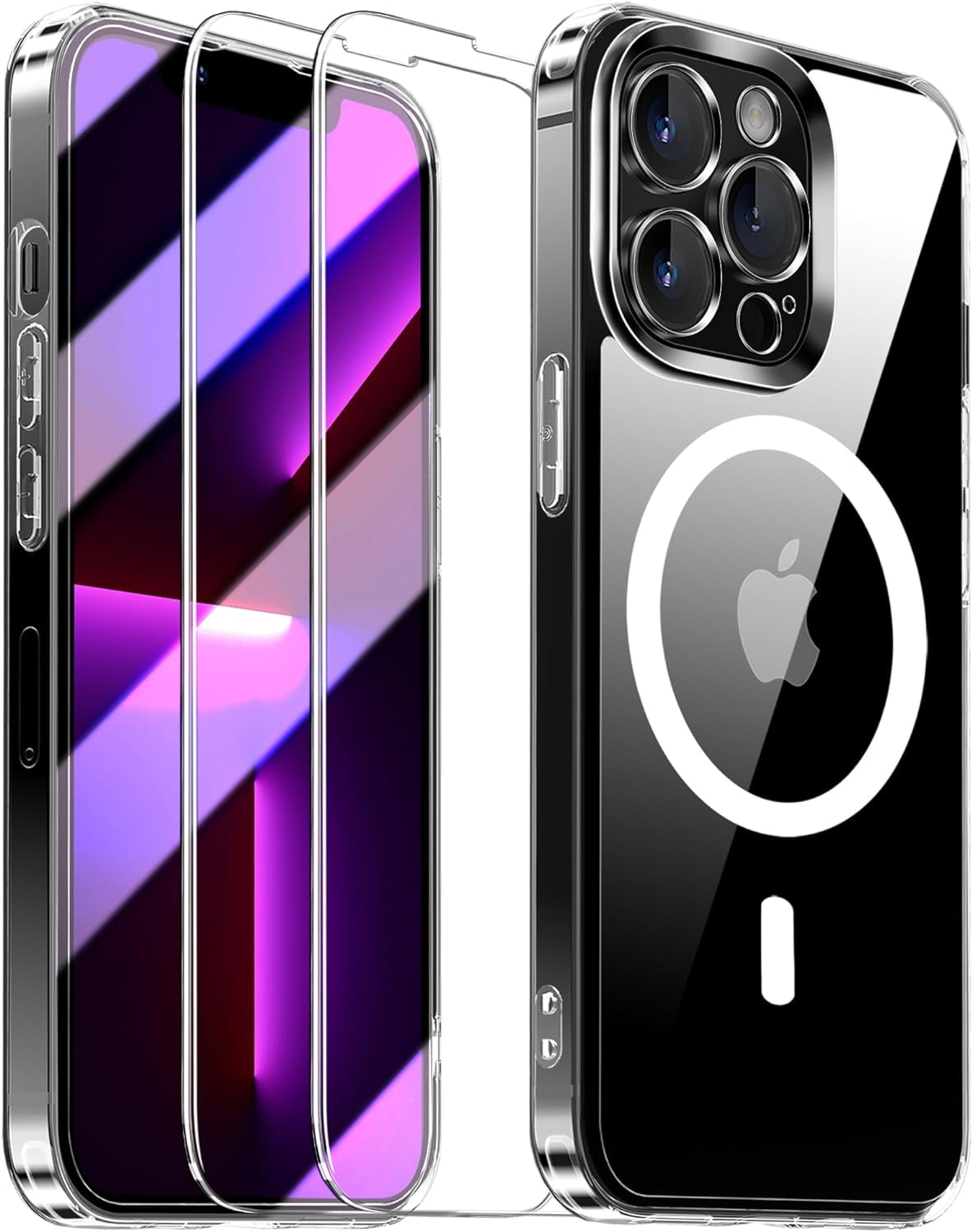 Magnetic Clear Case Designed for Apple iPhone 13 Pro Max Clear Magnetic ...