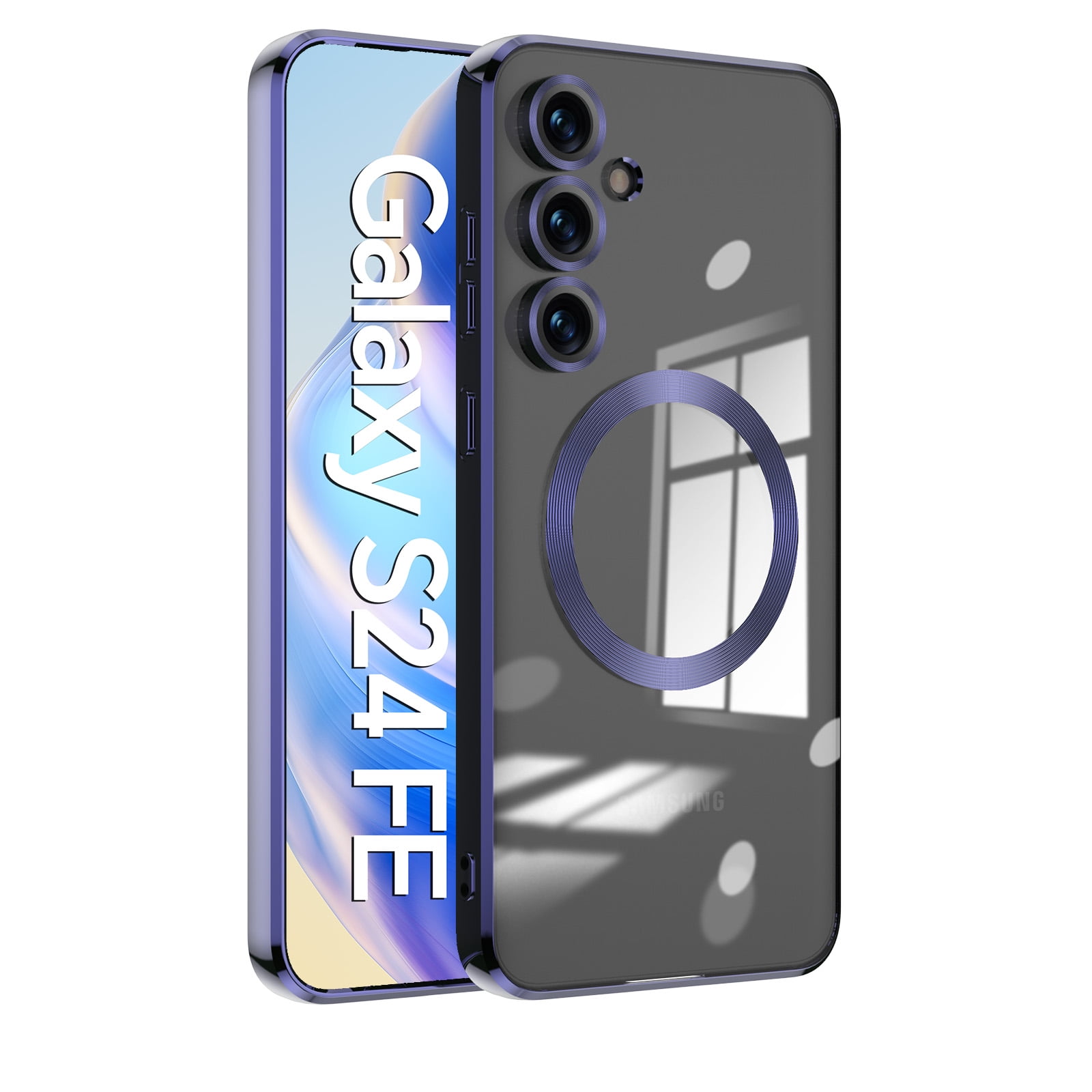 Magnetic Clear Case for Samsung Galaxy S24 FE Compatible with MagSafe ...