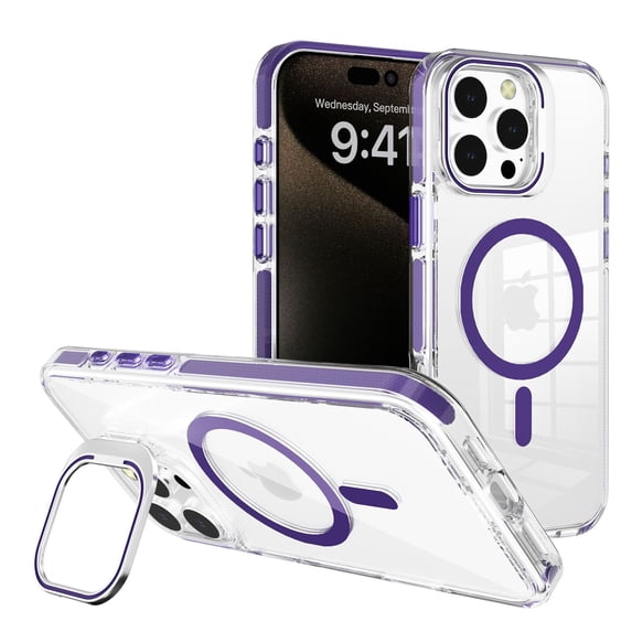 Magnetic Clear Case for iPhone 16 Pro Max/16 Plus/16 Pro/16 with Camera ...
