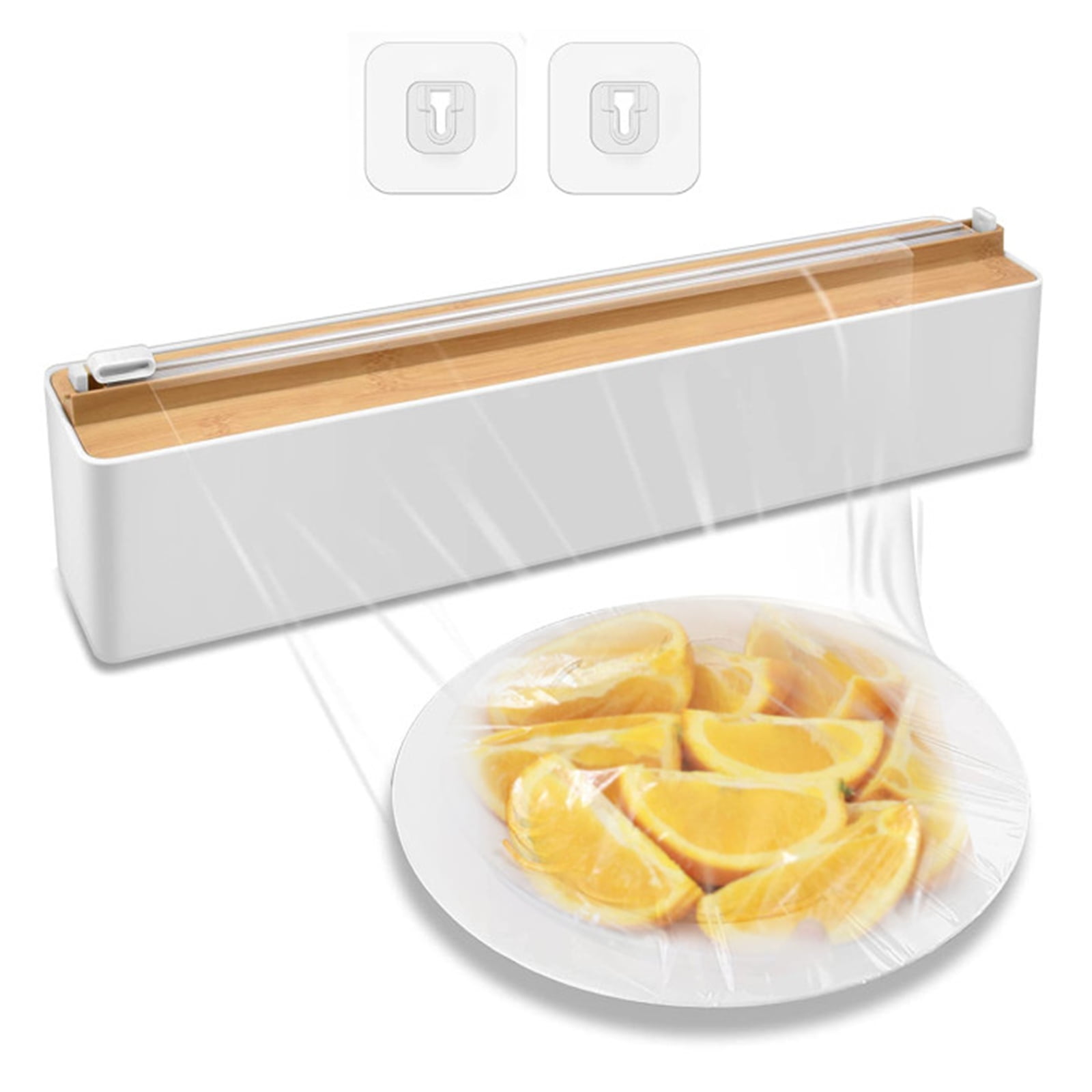 Magnetic Cling Film Dispenser Cutter Reusable Wall-mounted Wrap ...