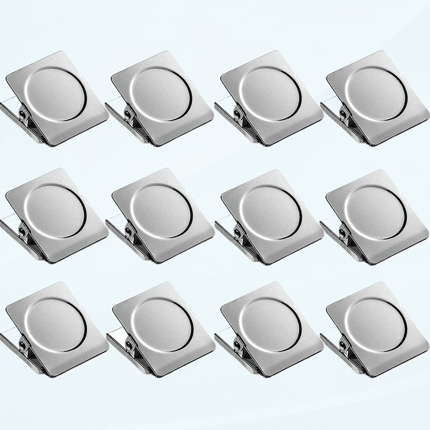 Magnetic Clips 1.5 inch, 12 Pack Heavy Duty Magnet Metal Clips for ...