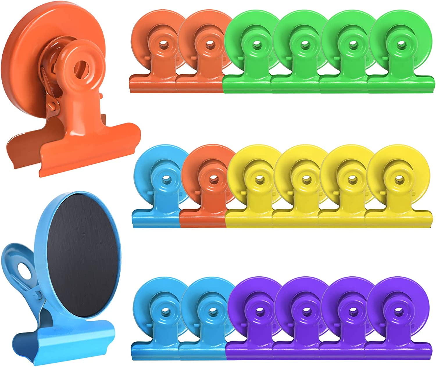 Magnetic Clips 20 Pack, Colored Heavy Duty Fridge Magnets Clips for ...