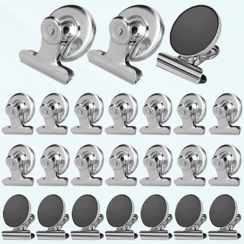 Magnetic Clips 24 Pack, Fridge Refrigerator Magnet Clips for Photo ...
