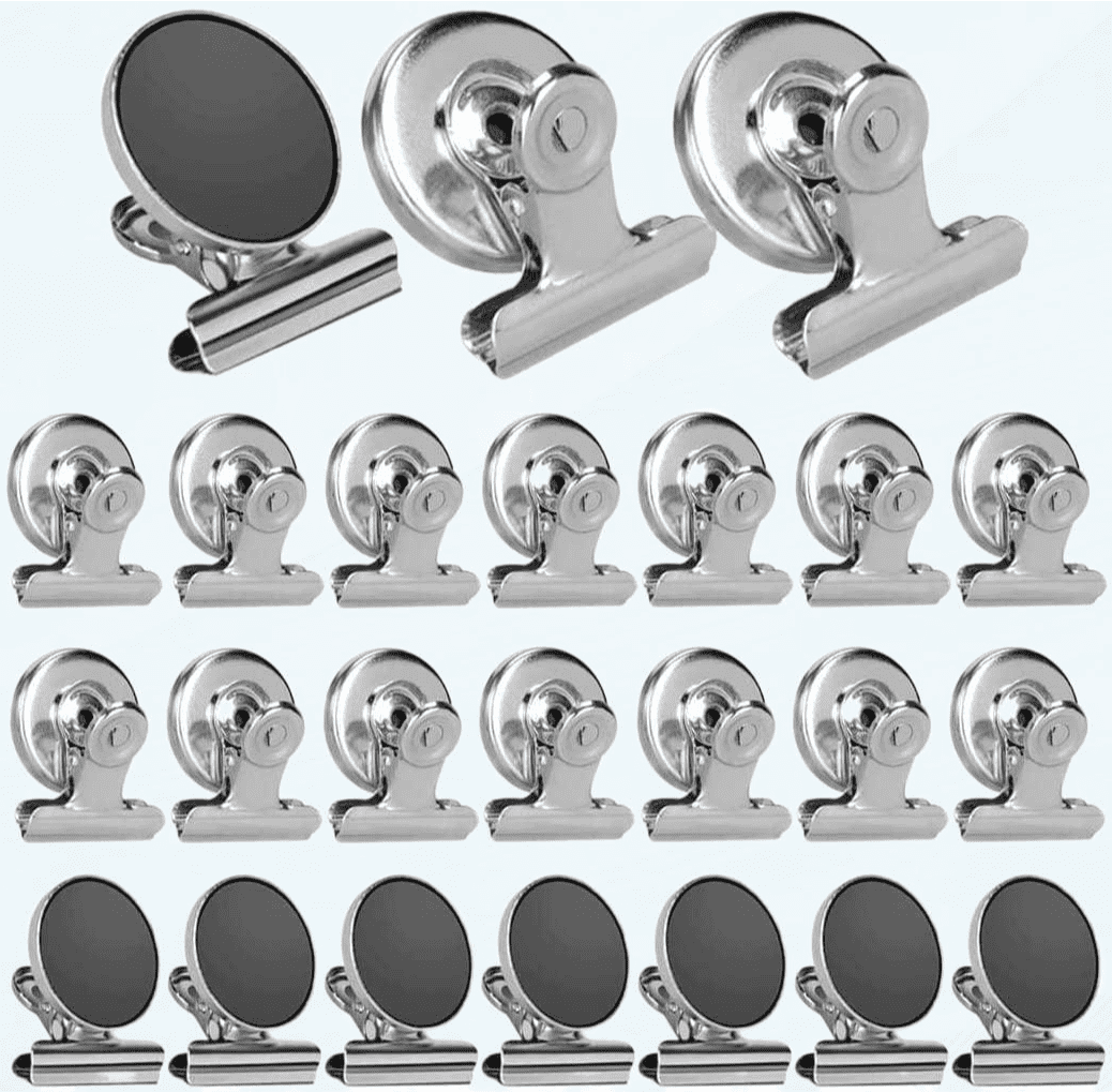 Magnetic Clips 24 Pack, Fridge Refrigerator Magnet Clips for Photo ...
