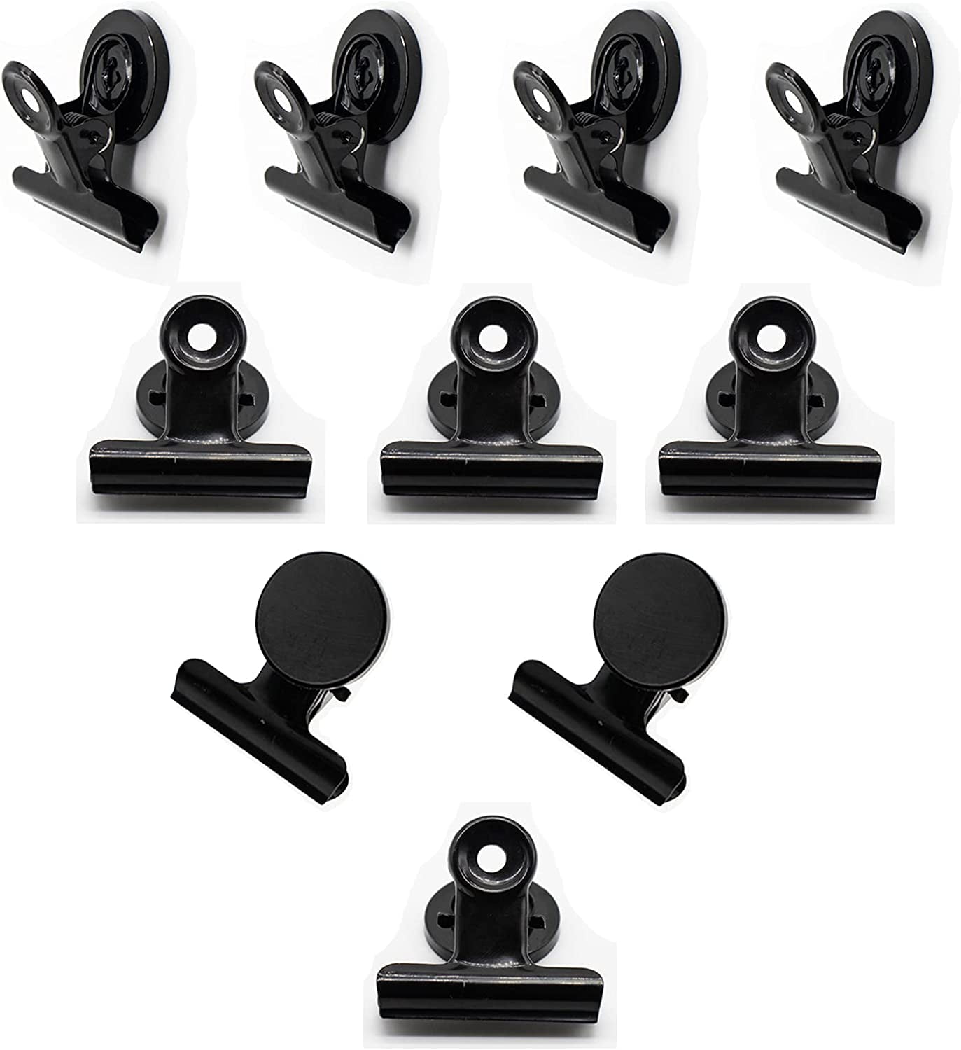Magnetic Clips, Heavy Duty Magnet Clips for Fridge Black Magnets with ...