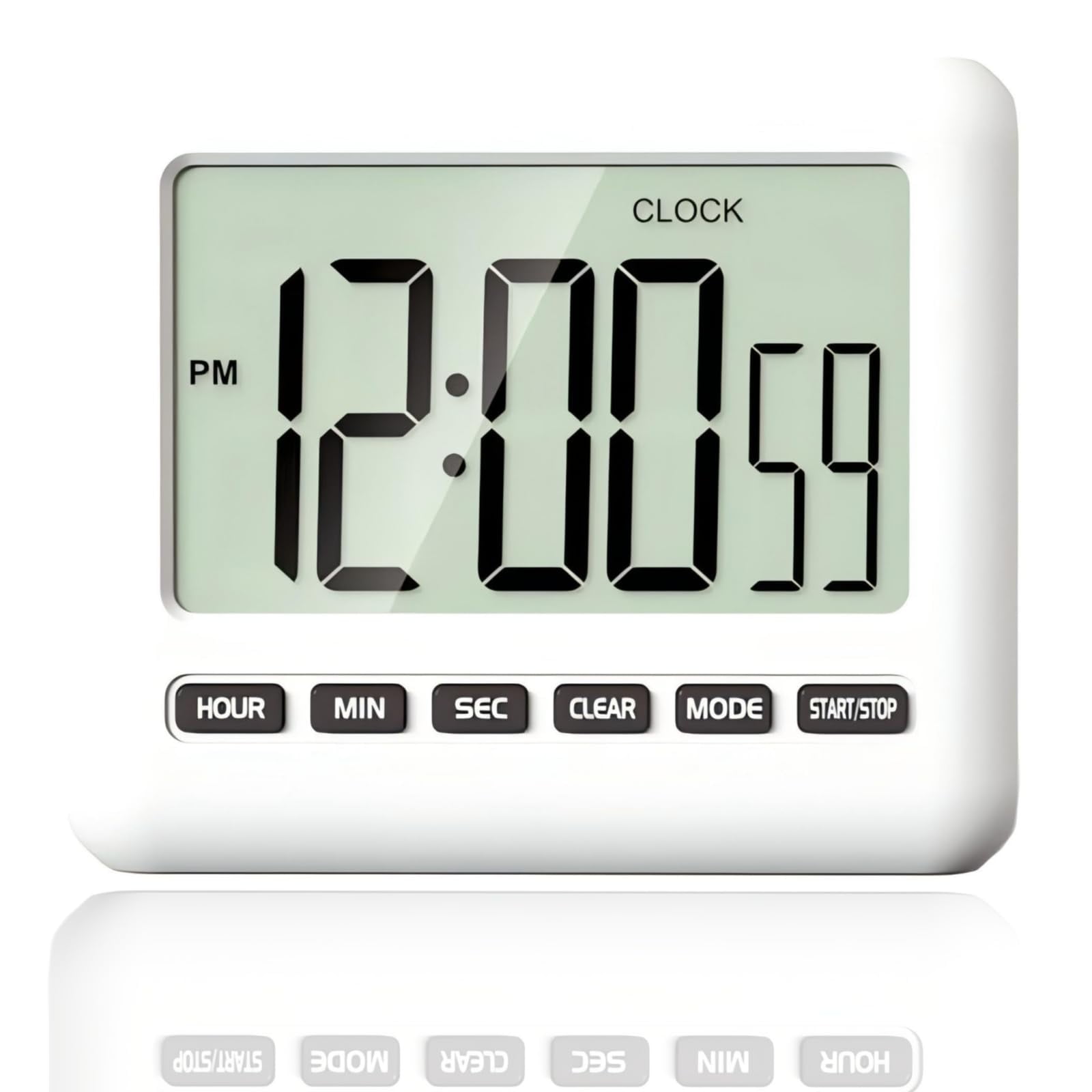 Magnetic Clock Digital Small for Fridge Stove with Clip Kitchen Timer ...