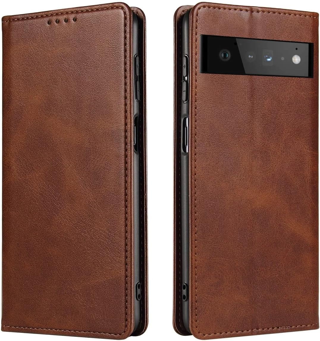 Magnetic Closure Flip Wallet Leather Phone Case Shockproof Durable Card ...