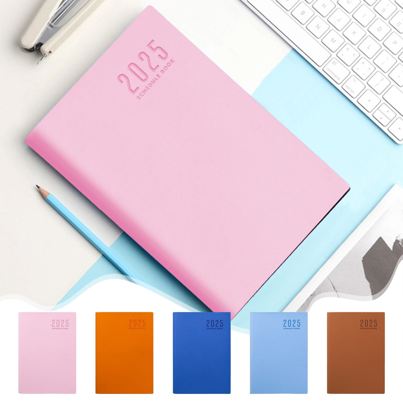 Magnetic Closure Notebook Pink Yellow Blue Sky Blue Khaki Colors ...