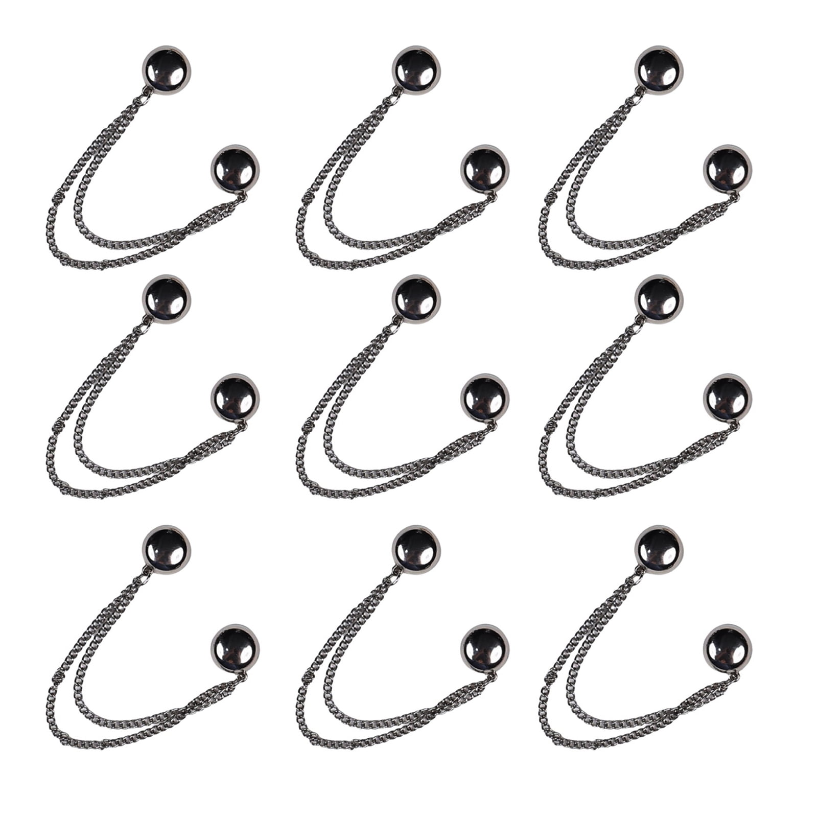 Magnetic Clothing Attachment Clips Trouser Leg Button Adjustable Pant ...