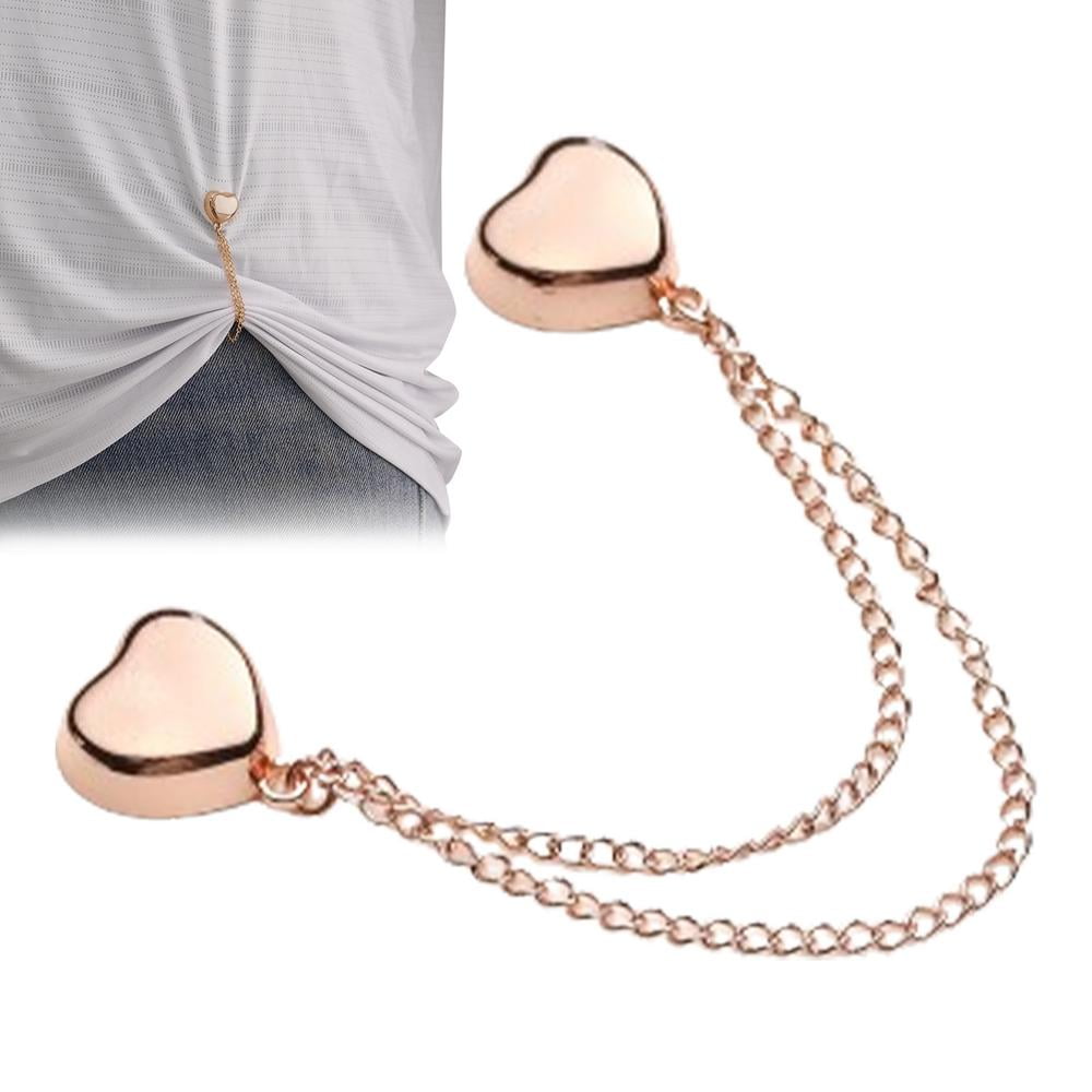 Magnetic Clothing Clip | Heart-shaped Shirt Clips For Women Tops ...