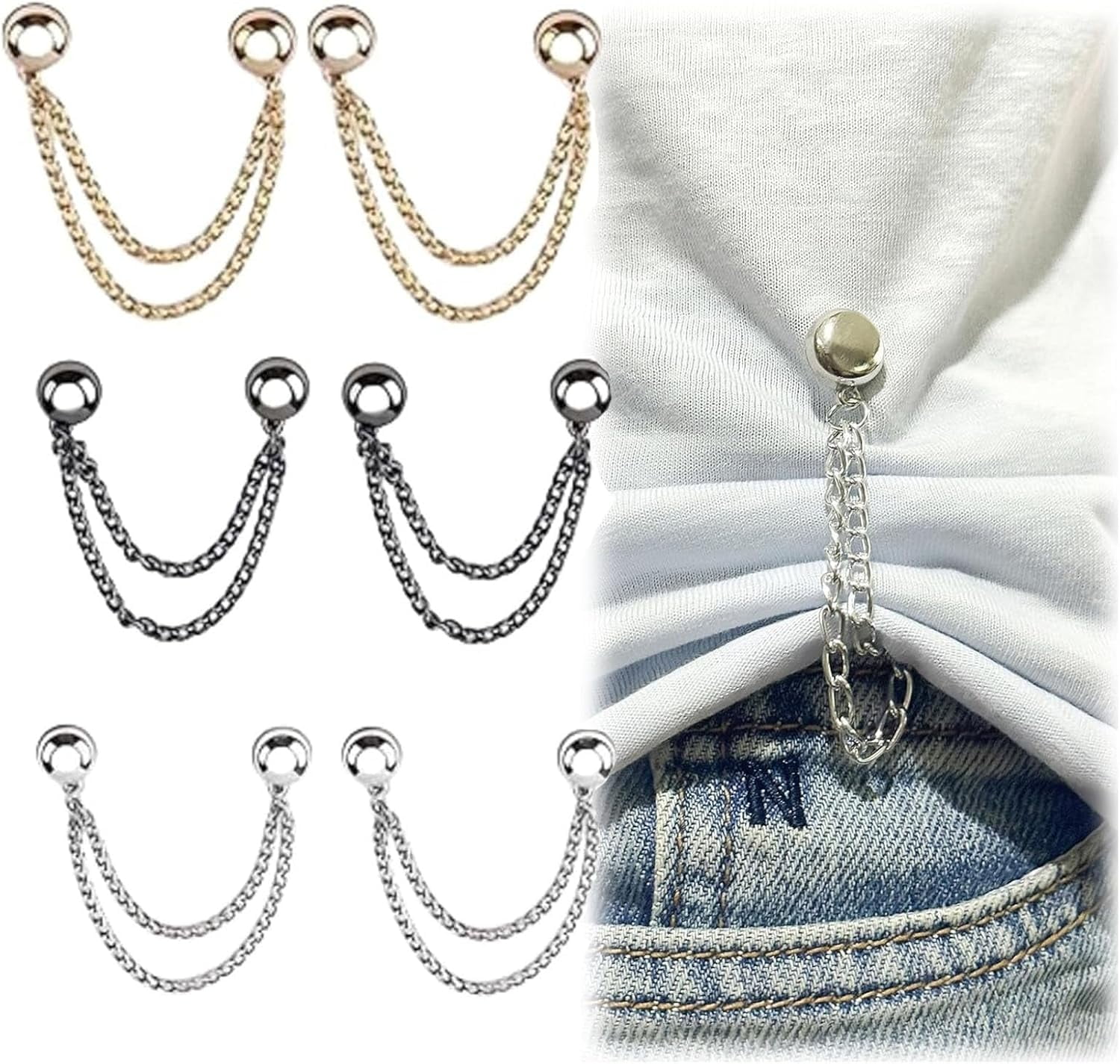 Magnetic Clothing Clips, 2025 New Multi Shirt Clips for Women Clothing ...
