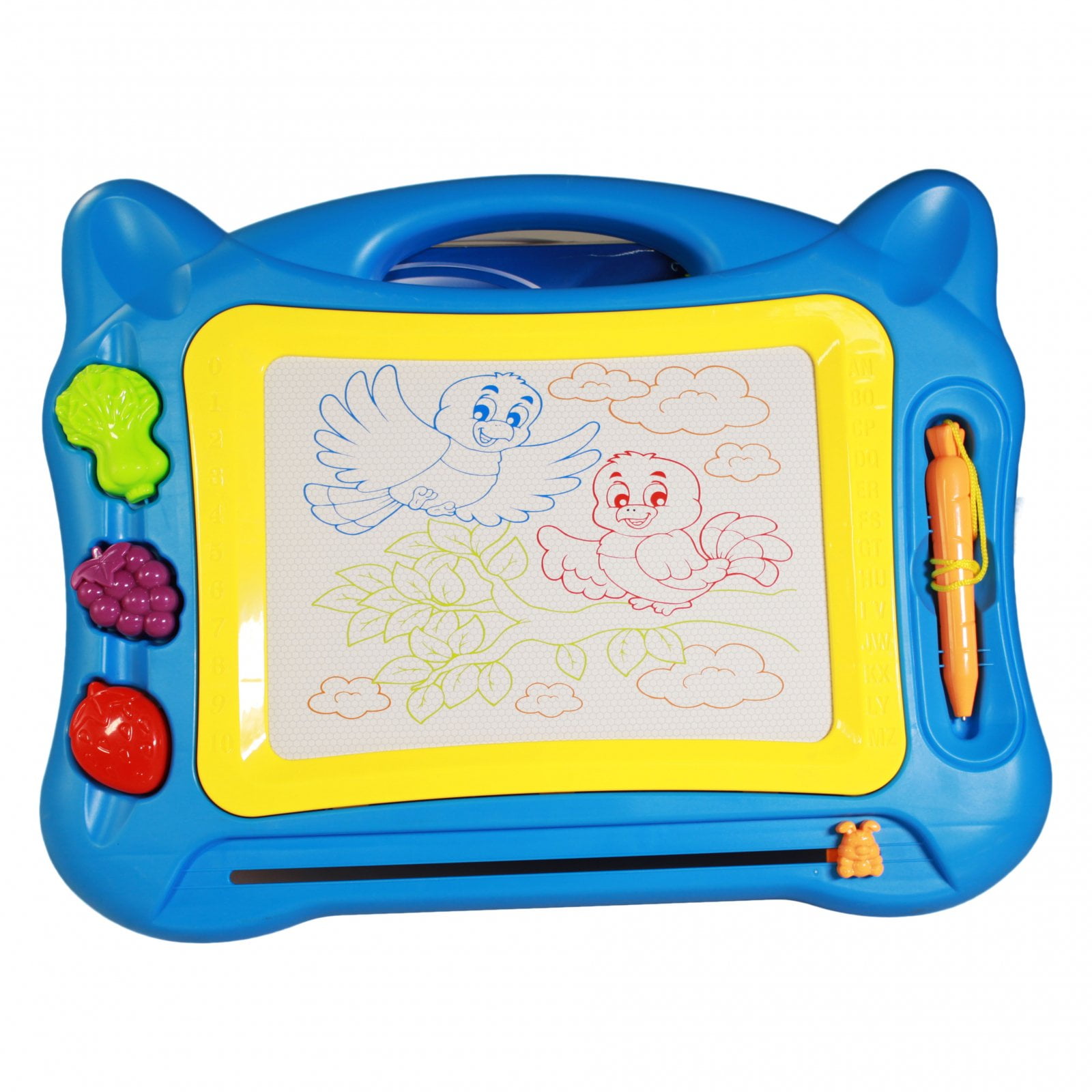 Magnetic Color Drawing Board With Pen, Toy Art Play Set, Blue - Walmart.com