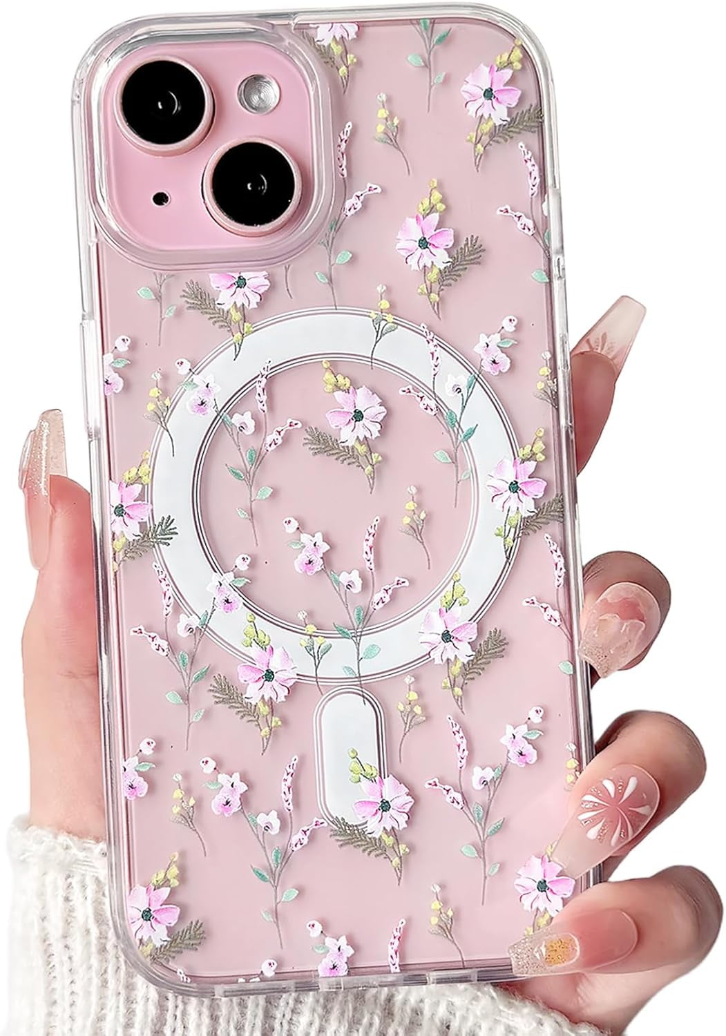 Magnetic Compatible for iPhone 15 Case Compatible for MagSafe Cute ...