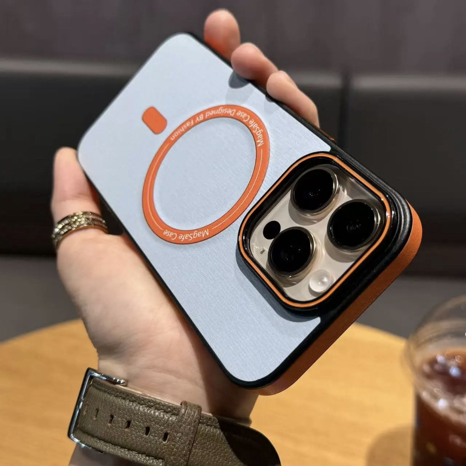 Magnetic Compatible with iPhone 15 Pro Case [Compatible with Mag-safe ...