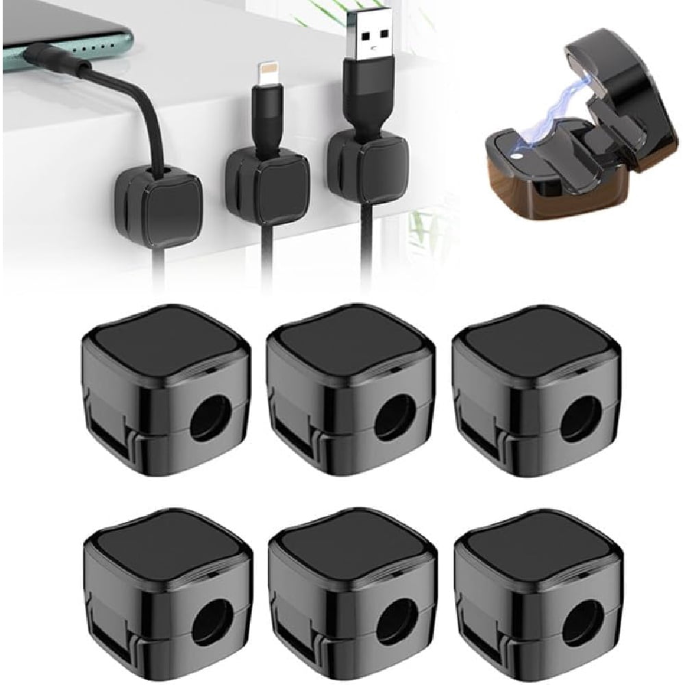 Magnetic Cord Organizer, 2024 New cable organizer clips, wire holder ...
