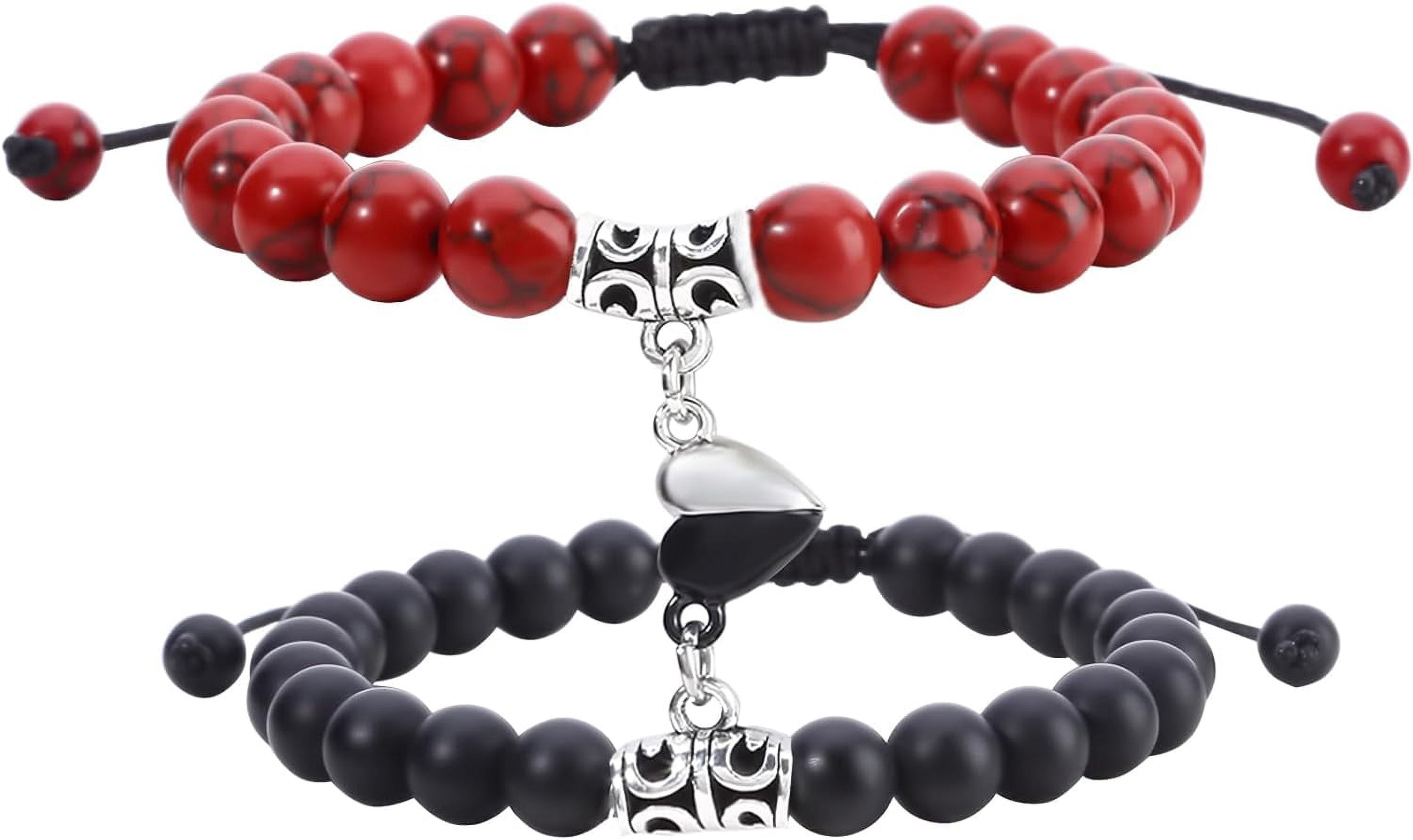 Magnetic Couple Bracelet Set Friendship Couple Long Distance Matching ...