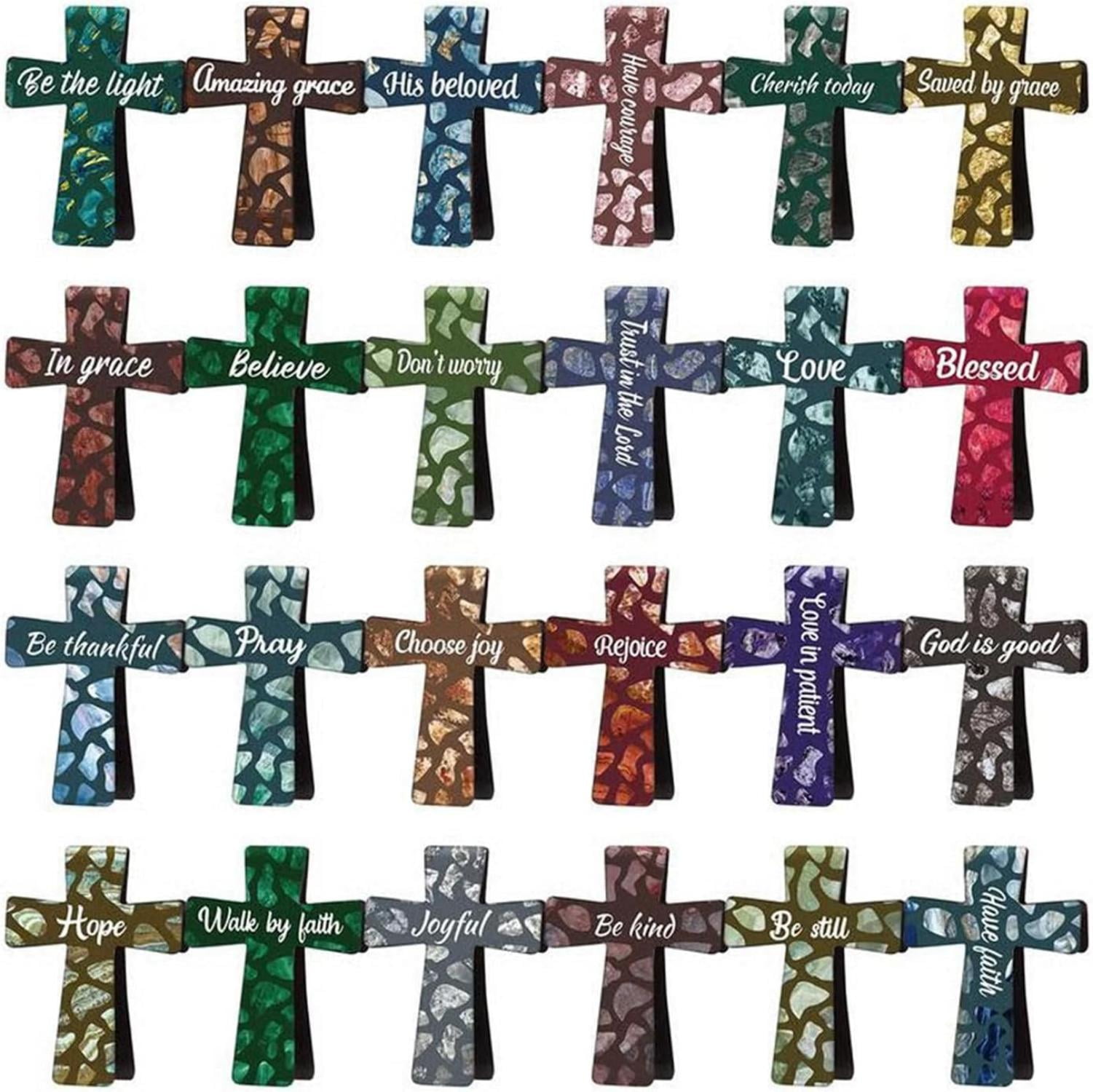 Magnetic Cross Bookmarks Christian, Cross Magnetic Bookmark, 24 PCS ...