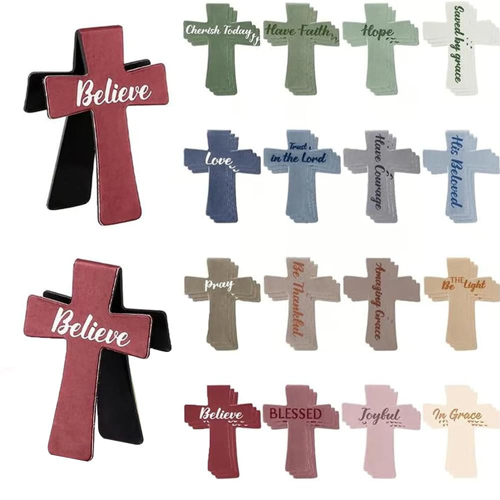 Magnetic Cross Bookmarks Gifts for Bible Study, Readers,Students,Cross ...