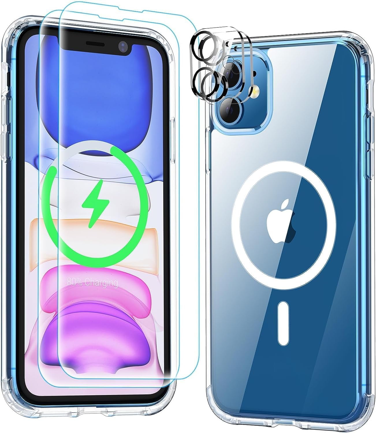 Magnetic Crystal Clear Case Designed for Apple iPhone 11 Clear Magnetic ...