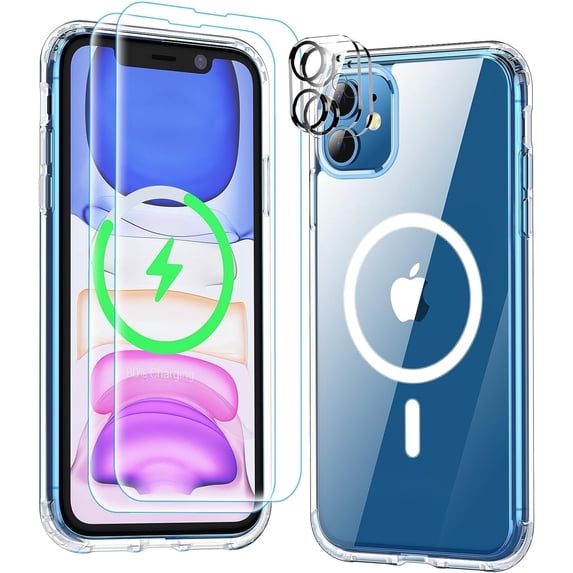 Magnetic Crystal Clear Case Designed for Apple iPhone 11 Clear Magnetic ...