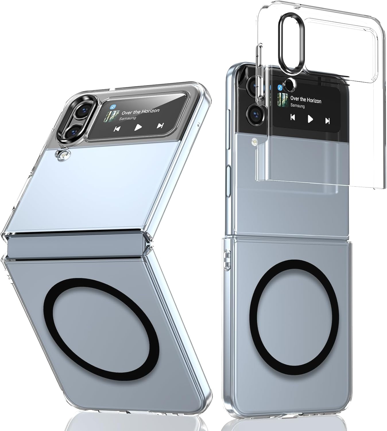 Magnetic Crystal Clear for Samsung Galaxy Z Flip 4 Case Compatible with ...