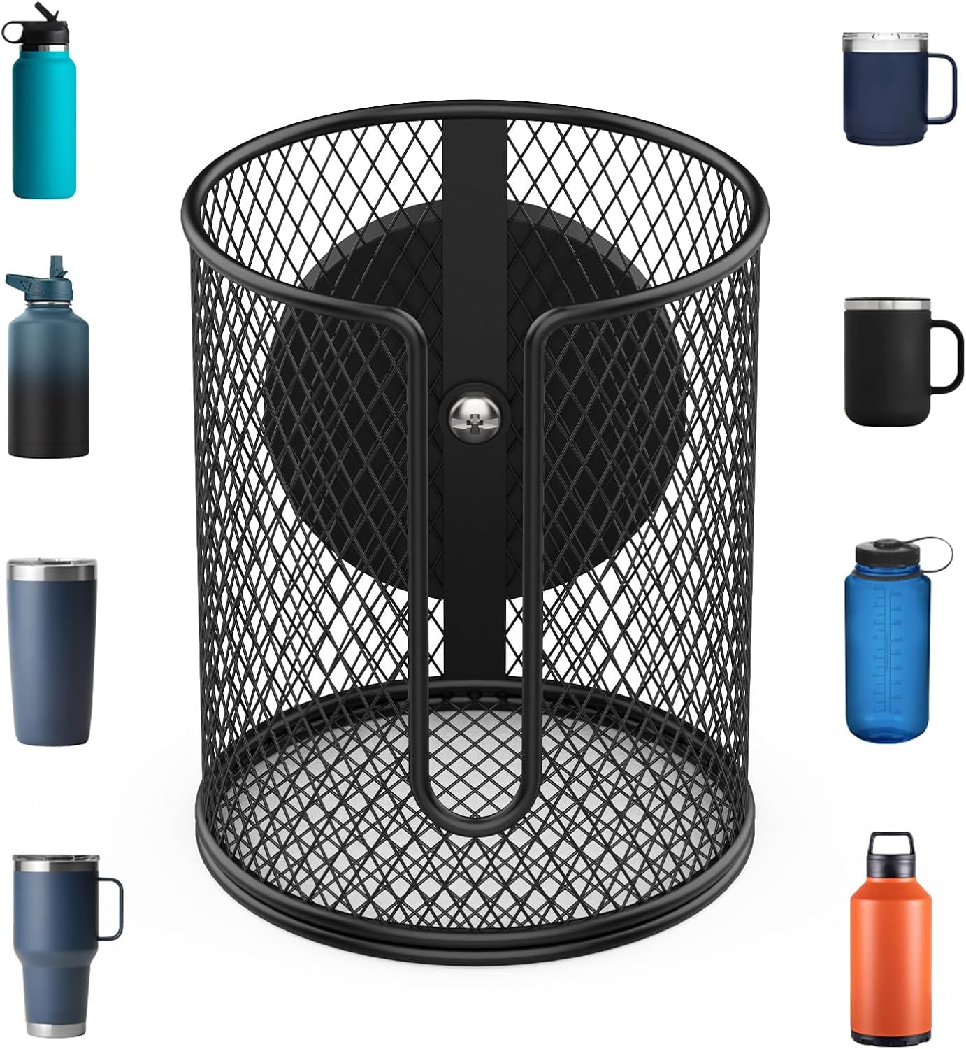 Magnetic Cup Holder, Fully Covered Anti-Fall Magnetic Drink Holder ...