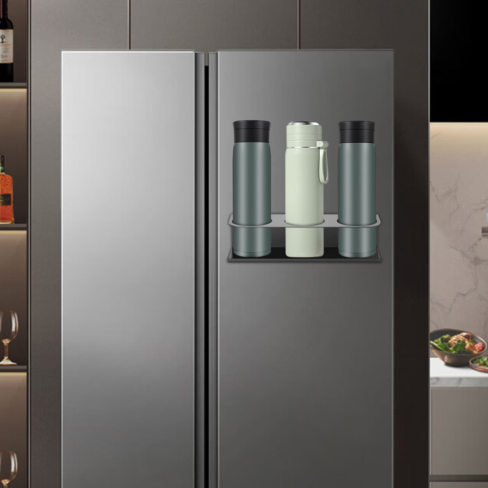 Magnetic Cup Holder,Magnetic Cup Storage Rack Holder for Fridge for ...