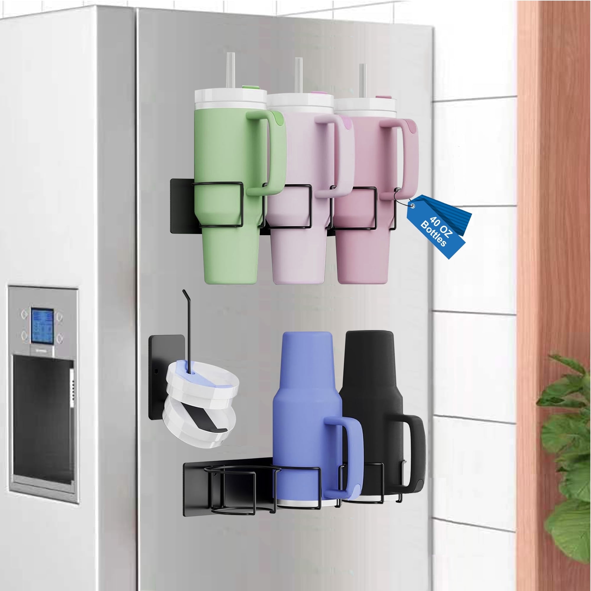 Magnetic Cup Holder for Stanley Cup Refrigerator, Water Bottle ...