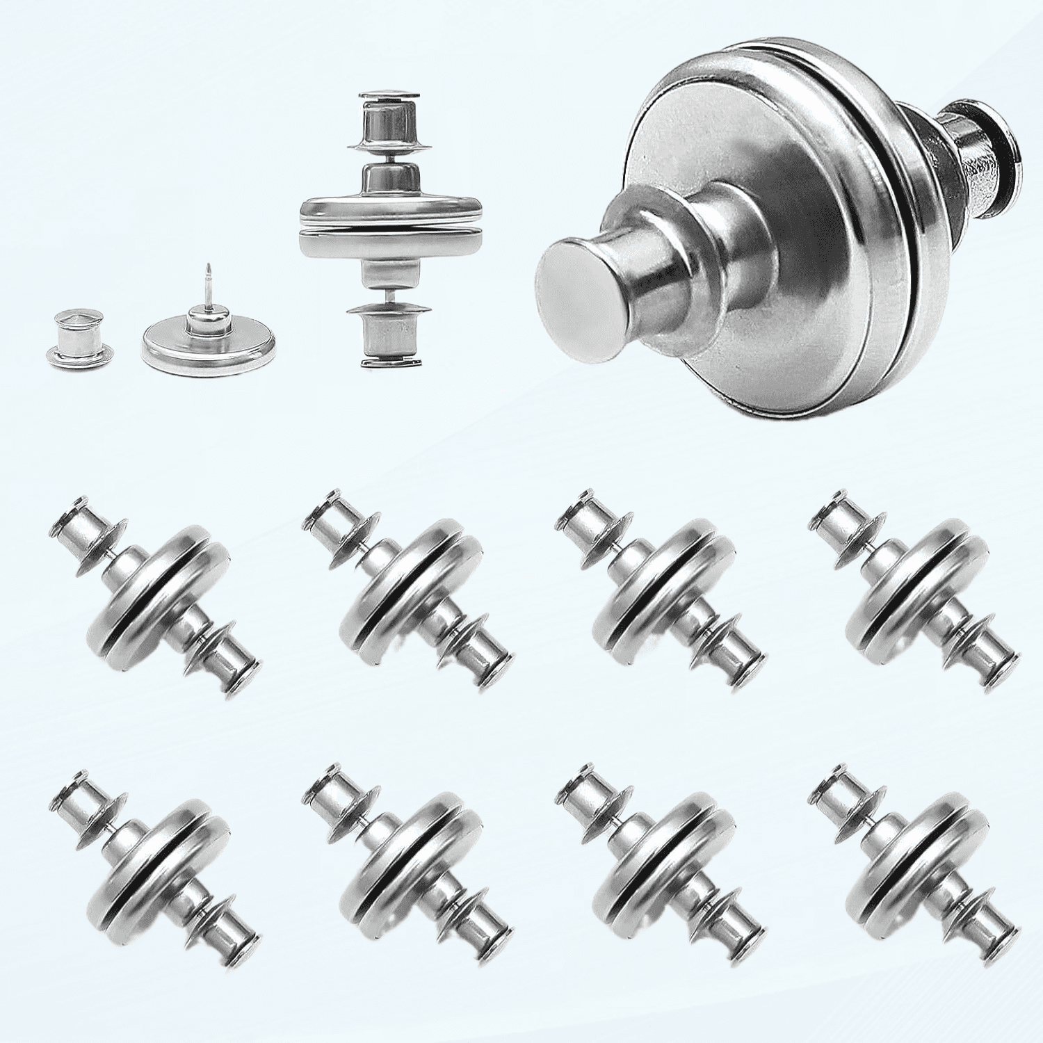 Magnetic Curtain Buttons, 8 Pairs Removable Curtain Button, Curtain ...