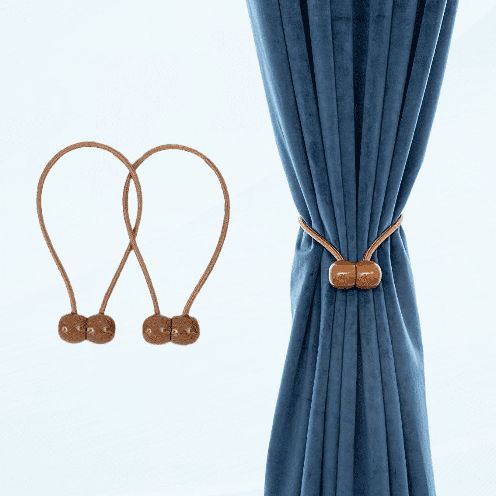 Magnetic Curtain Rope Tiebacks, Classic European Window Curtain Holders ...