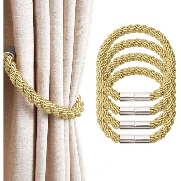 4 Pack Strong Magnetic Curtain Tiebacks Modern Simple Style Drape Tie ...