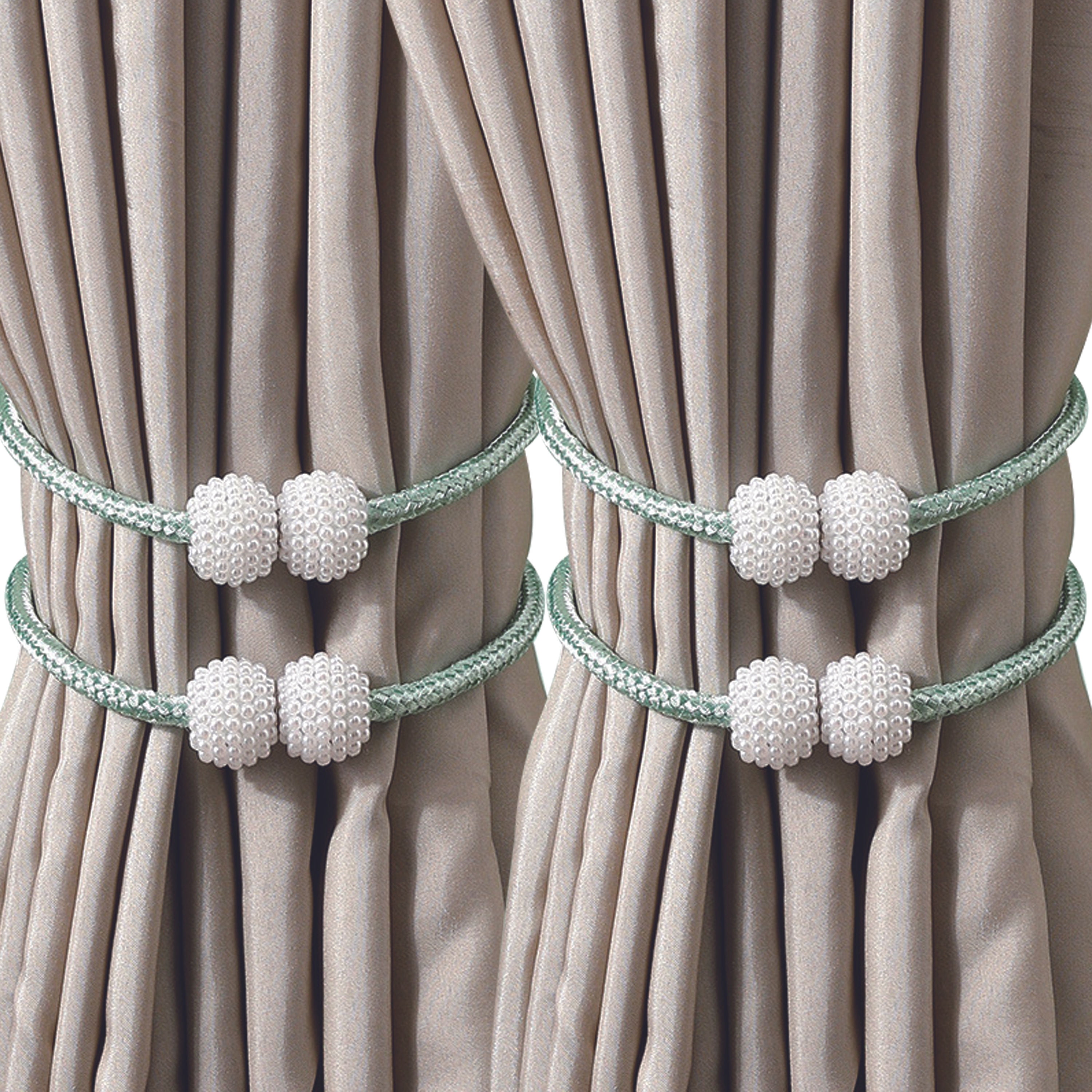 Magnetic Curtain Tiebacks Decorative Curtain Rope Tiebacks Elegant ...