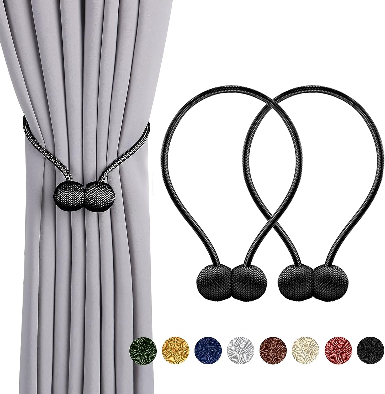 Magnetic Curtain Tiebacks,Modern Curtain Holdbacks Drape Tie Backs ...
