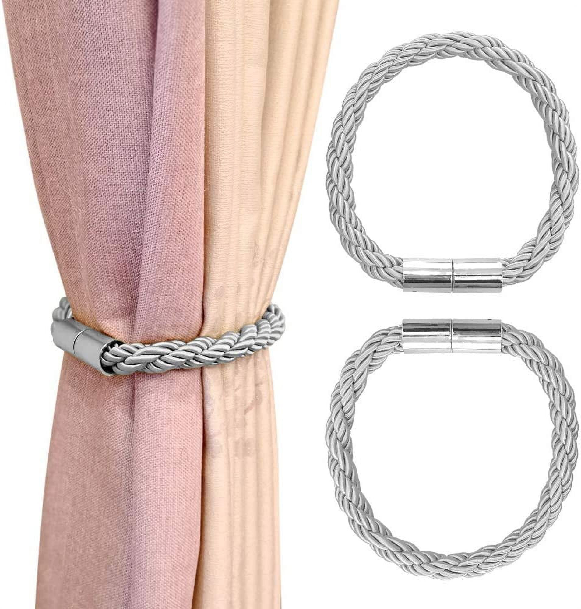 Magnetic Curtain Tiebacks Tie Backs Holdbacks Buckle Clips Accessory ...