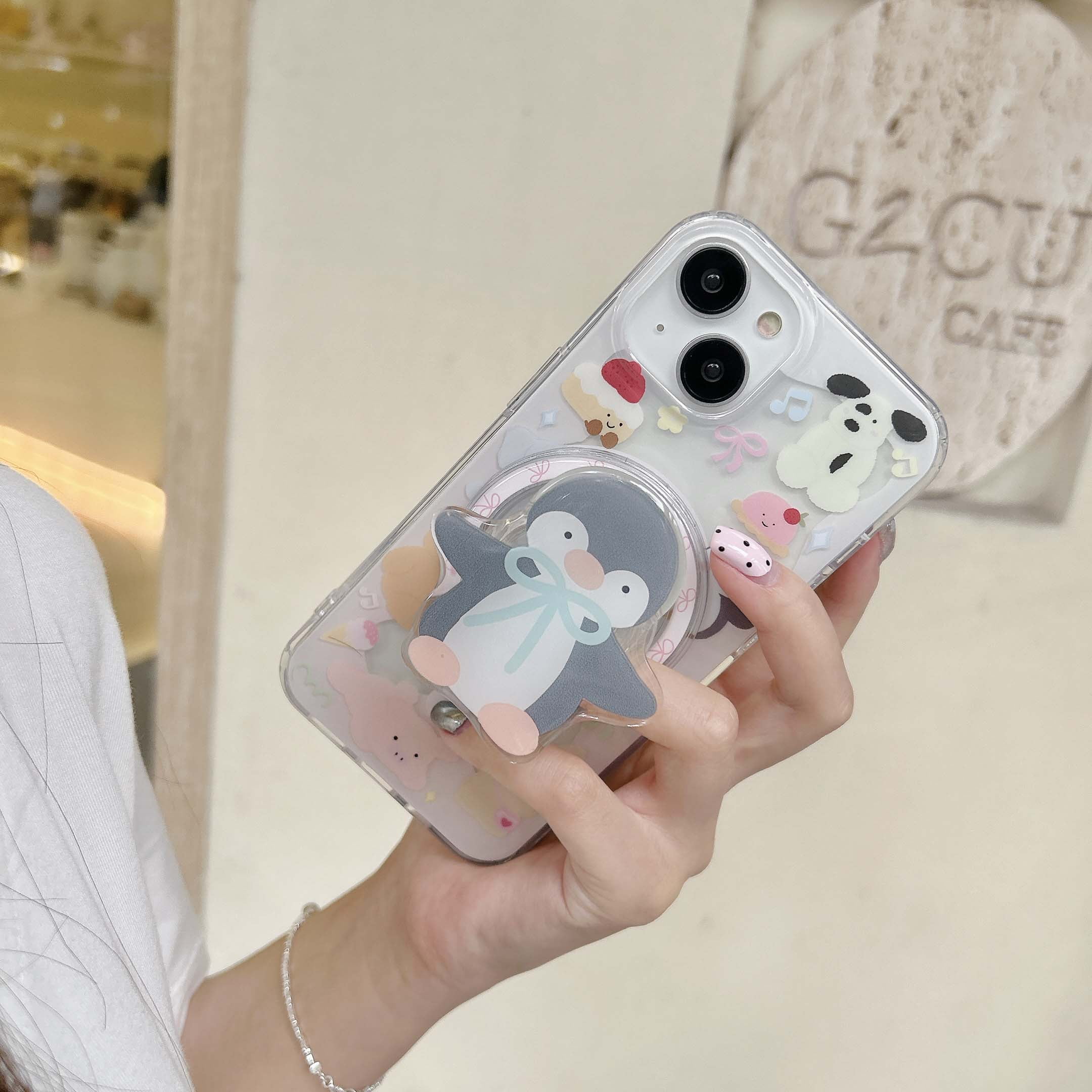 Magnetic Cute Penguin Shell For Iphone 13Pro 13 Pro Max 15ProMax 12 ...