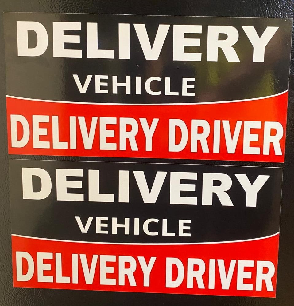 Magnetic DELIVERY VEHICLE Sticker for Delivery Drivers – Weatherproof ...