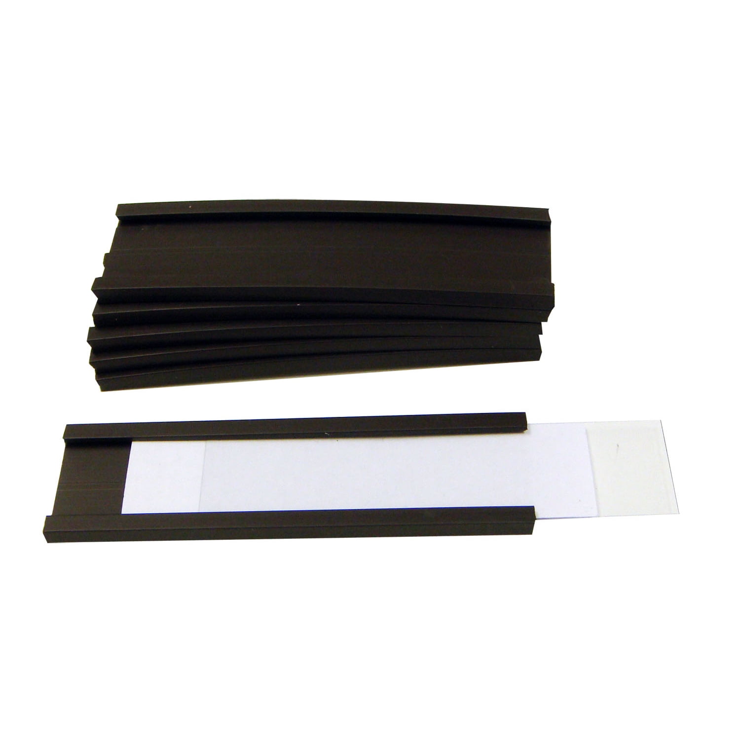 Magnetic Data Cards with Inserts, Black, Accessories, .75" X 2.75", 10 ...