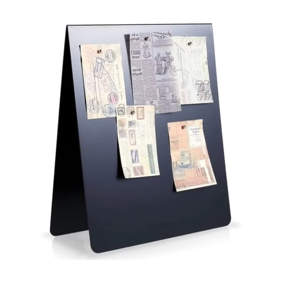 Magnetic Desktop Memo Board, Free - Standing Metal Easel - Back Notice ...