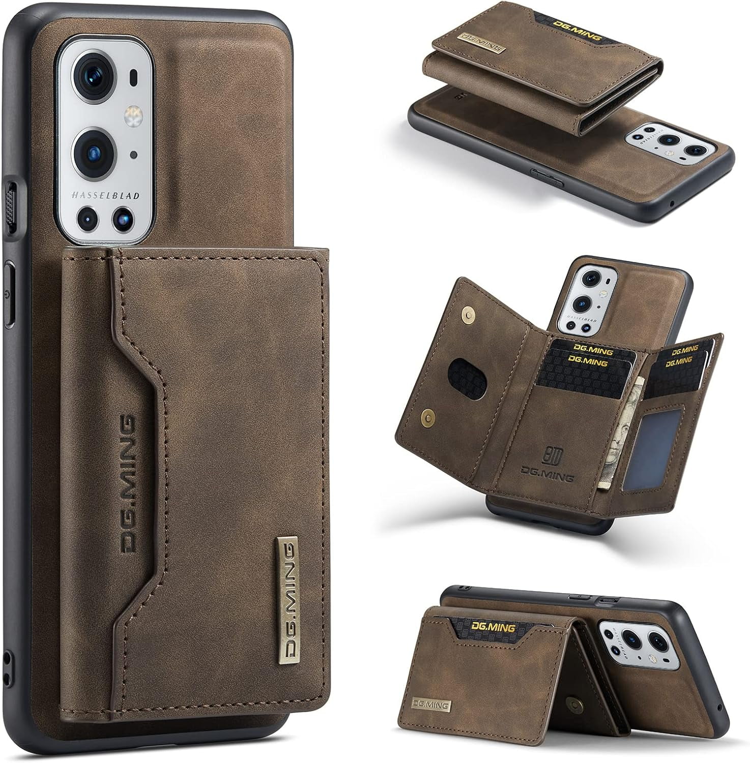Magnetic Detachable Wallet Vintage Leather Stand Phone Case for OnePlus ...