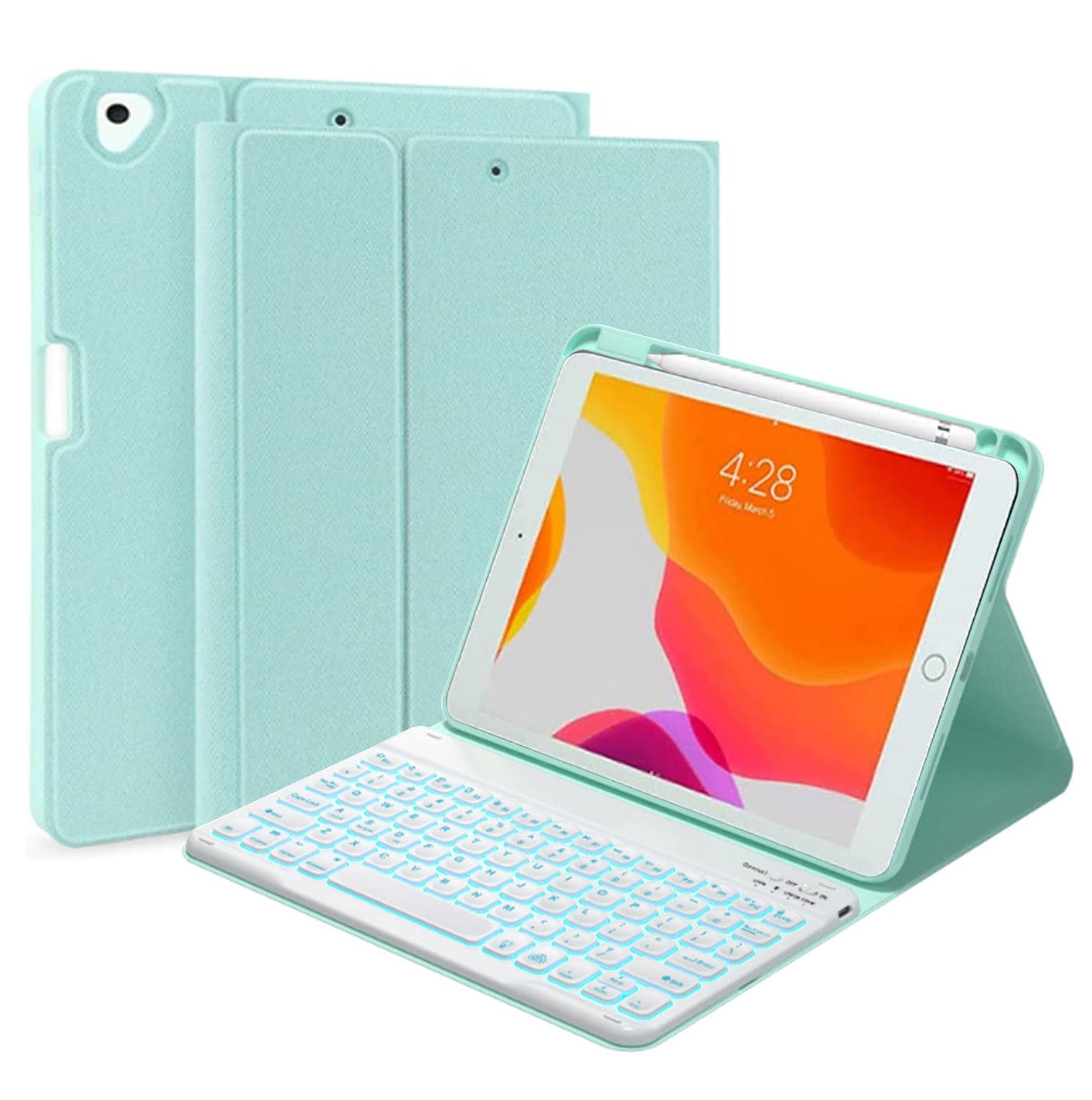Magnetic Detachable Wireless Keyboard for iPad Pro 12.9-inch 2017/2015 ...