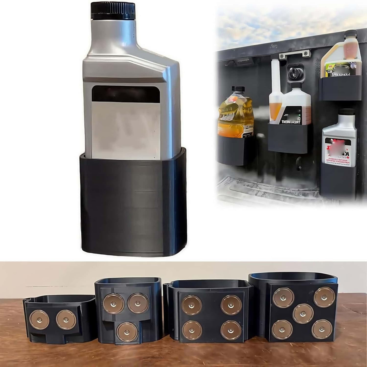 Magnetic Diesel Additive Holder, Heavy Duty Magnetic Cup Caddy Hanger ...