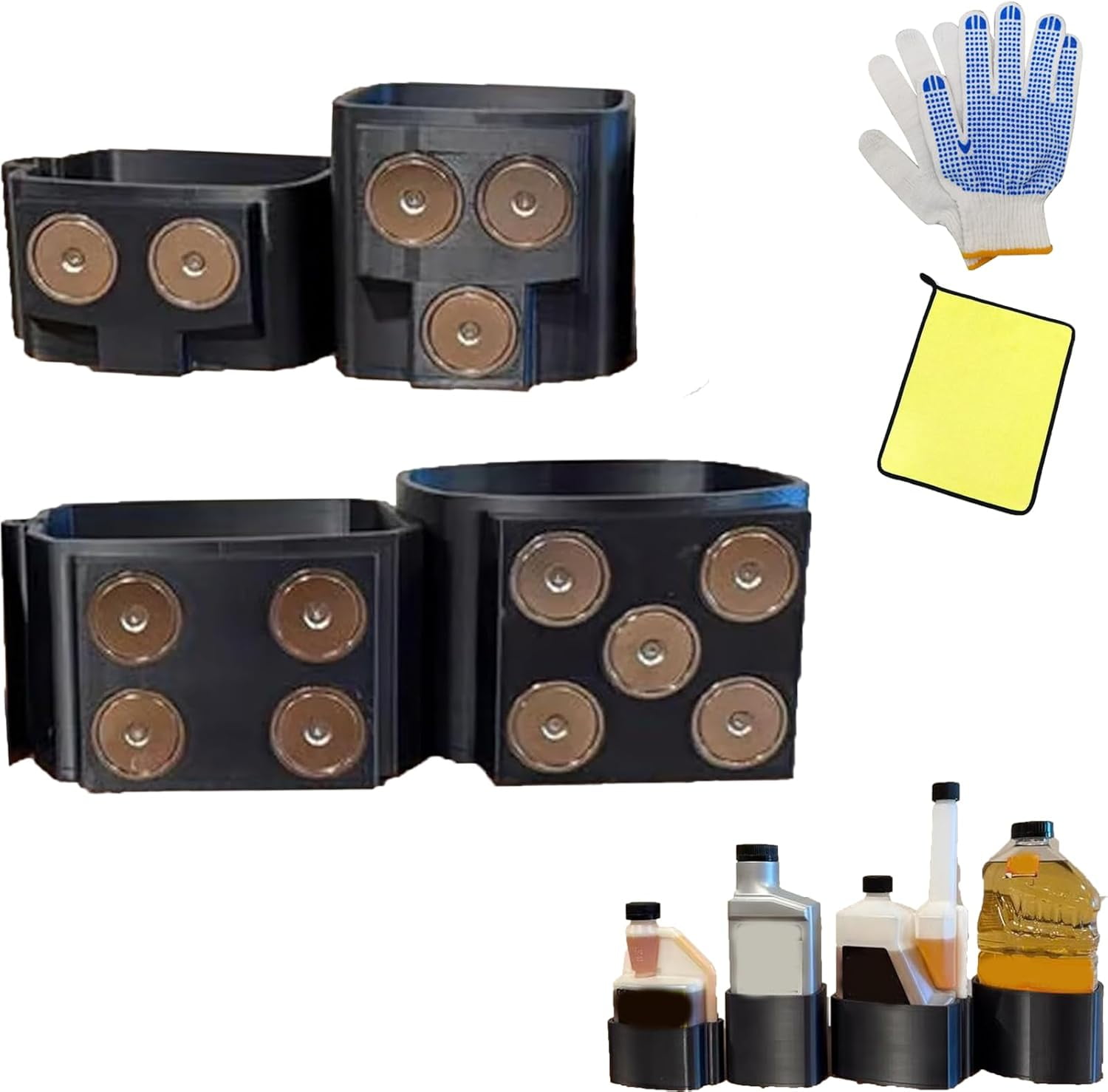 Magnetic Diesel Additive Holders for Trucks (4 Pack), Heavy Duty Fuel ...