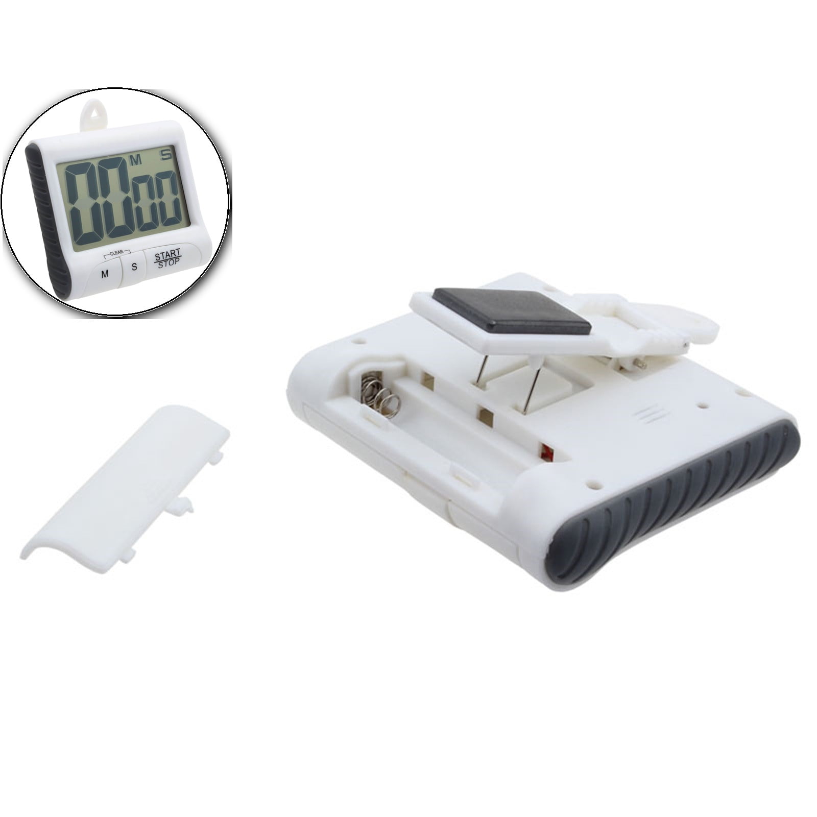 Magnetic Digital Kitchen Timer, Beeping Alarm Countdown Clock, Clip-On ...