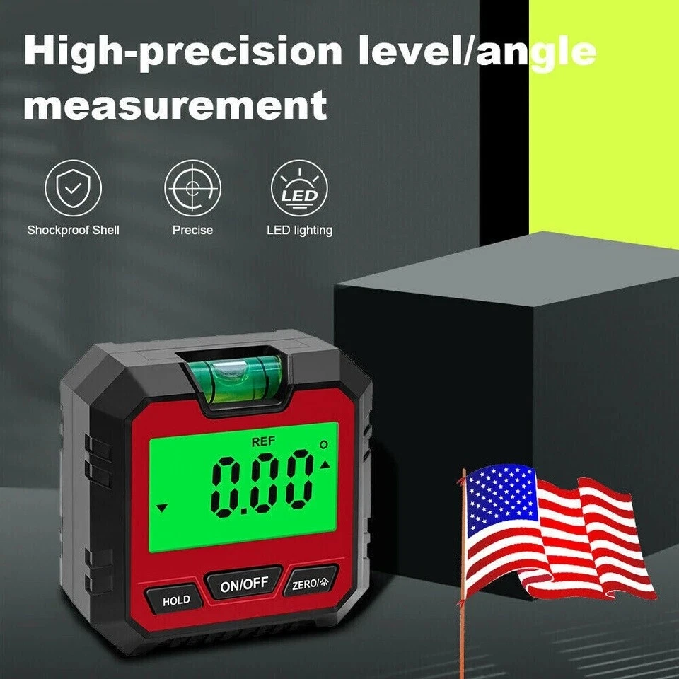 Magnetic Digital Level Box Lcd Angle Finder Protractor Inclinometer Bevel Gauge - Walmart.com