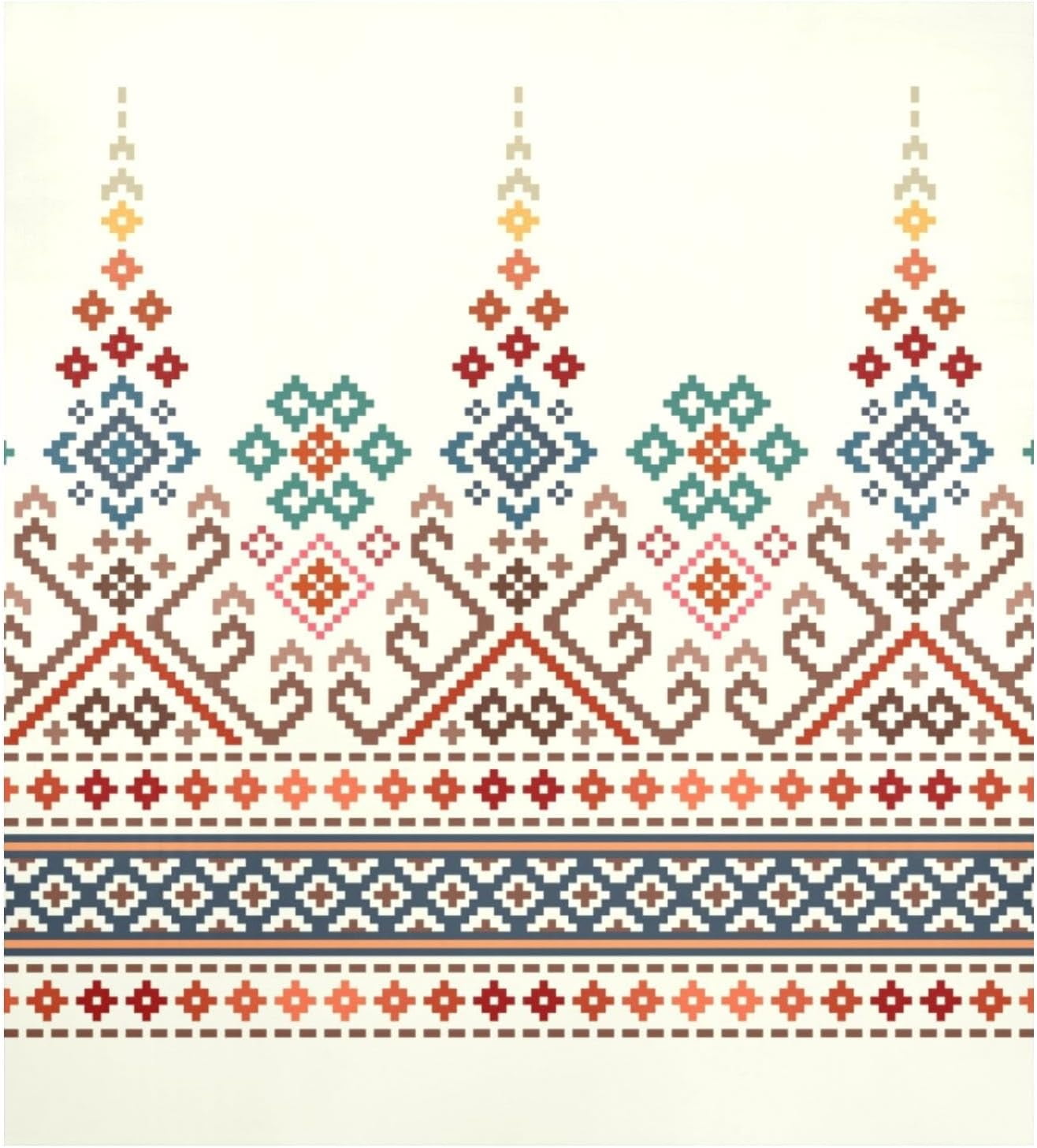 Magnetic Dishwasher Stickers Ethnic Ikat Pattern Kitchen Dishwasher ...