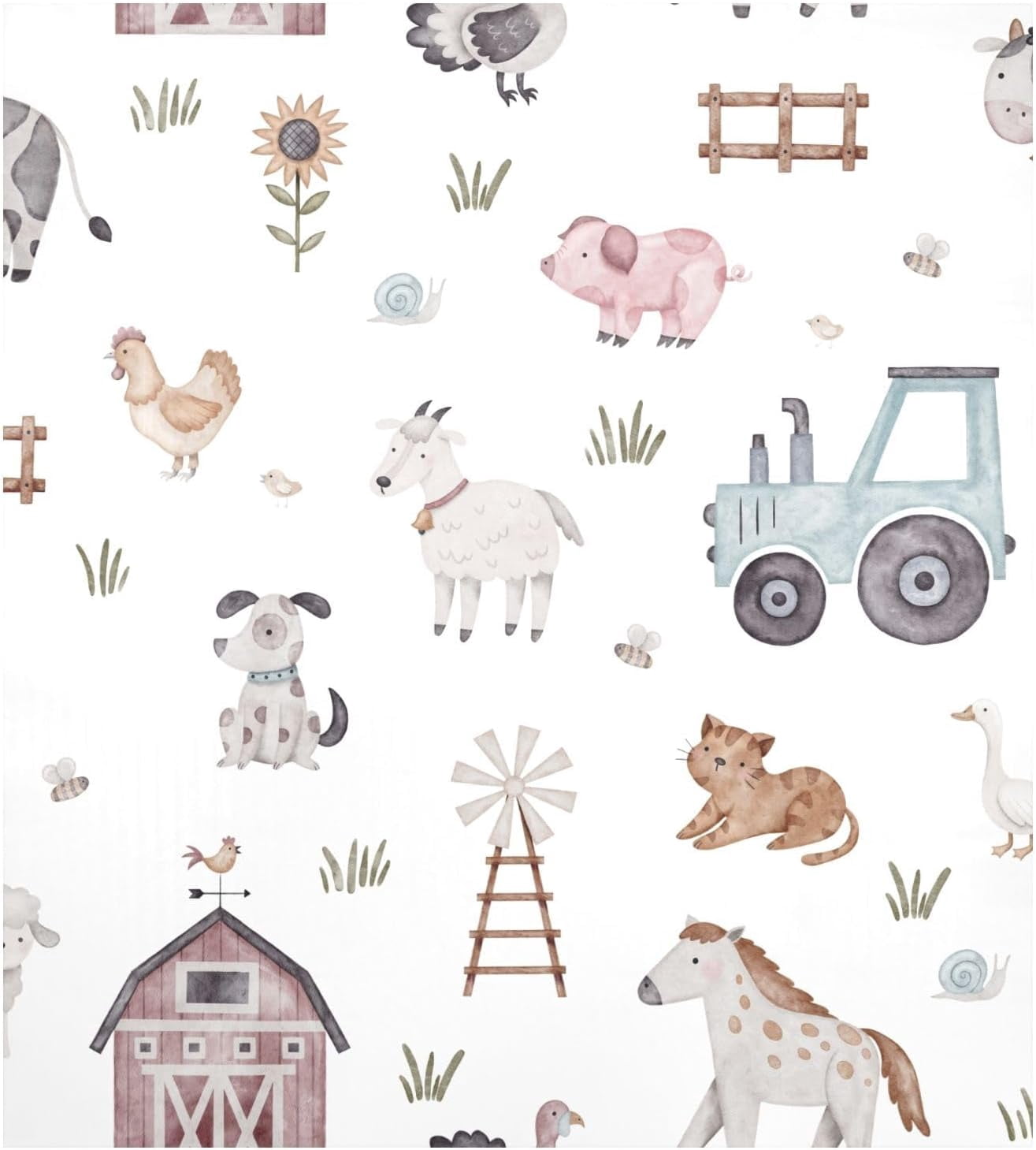 Magnetic Dishwasher Stickers Farm House Animals Kitchen Dishwasher ...