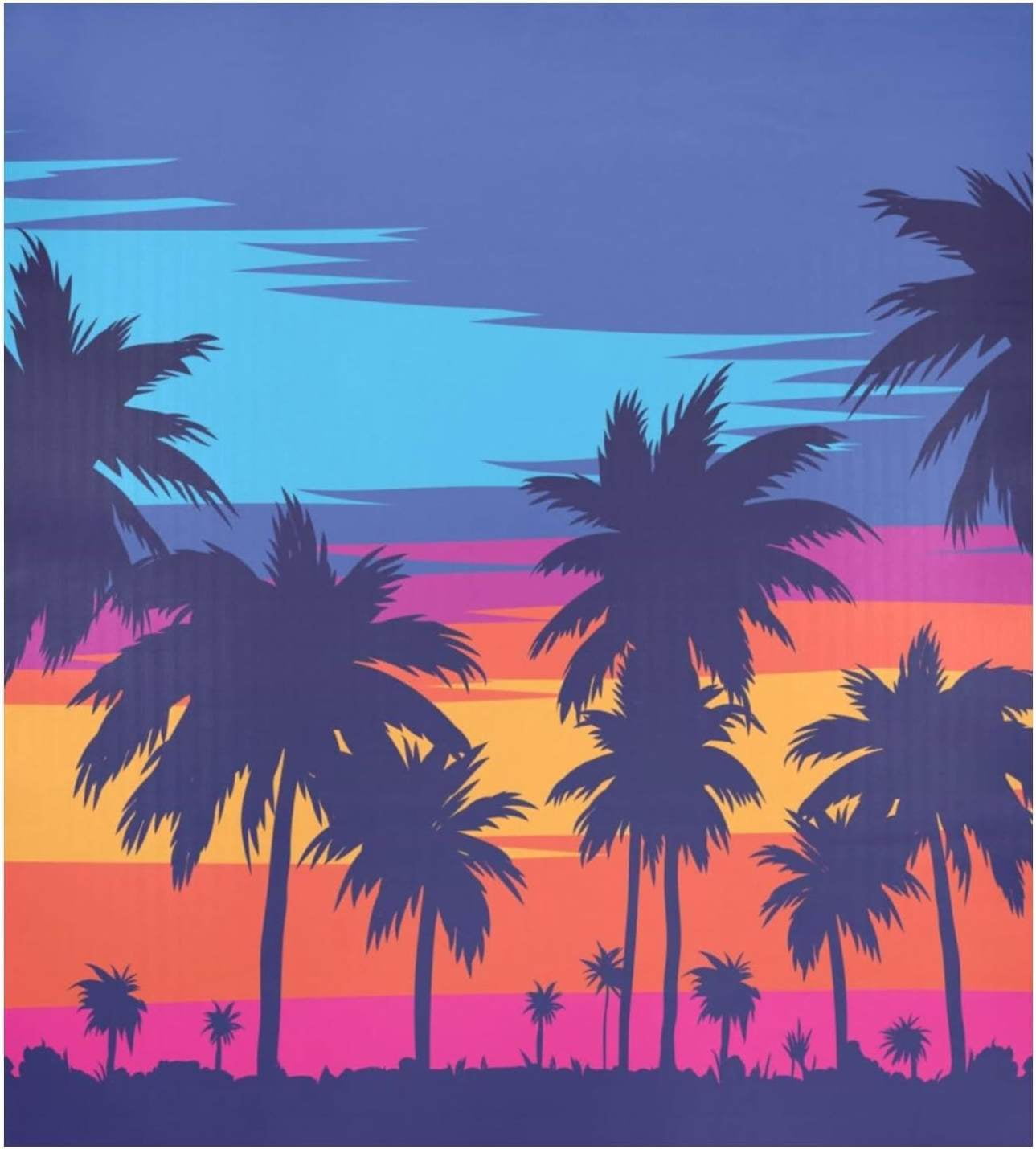 Magnetic Dishwasher Stickers Summer Palm Trees Kitchen Dishwasher Cover ...