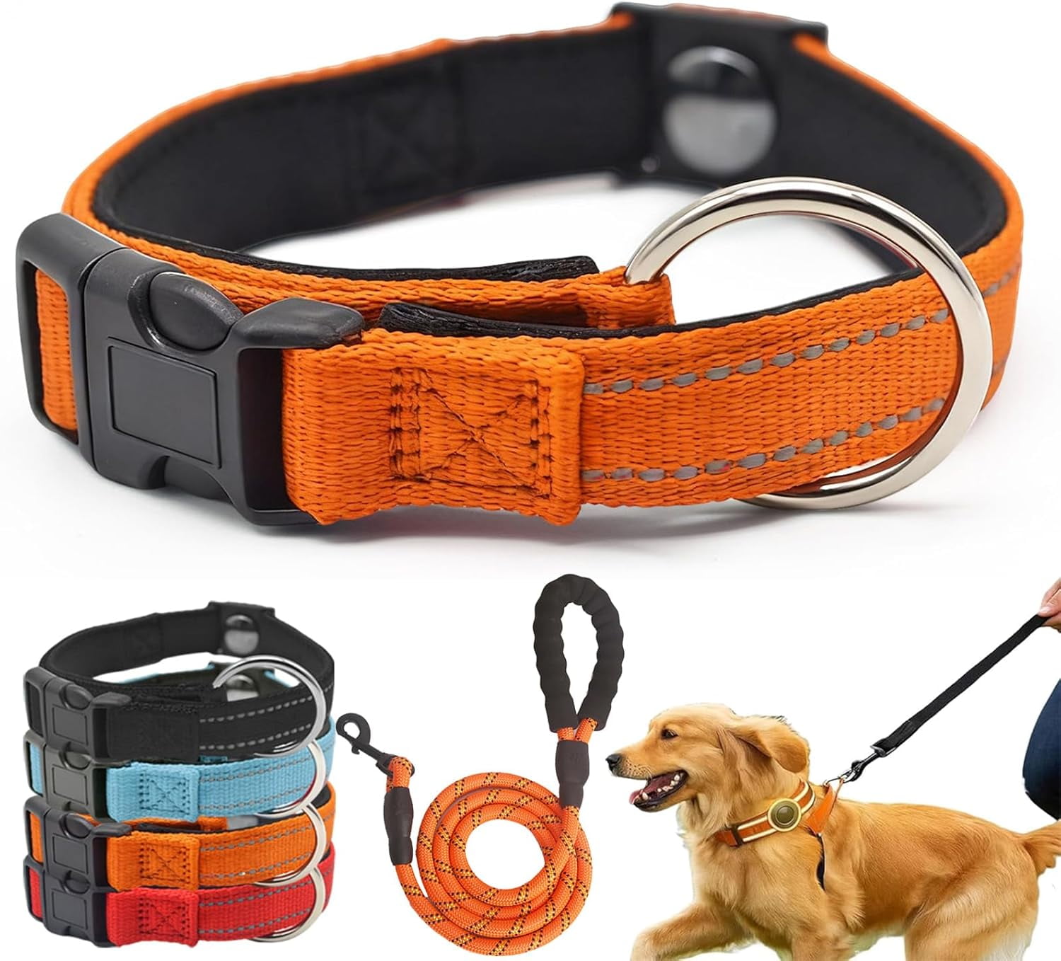 Magnetic Dog Collar, 2025 New Adjustable Escape Proof Dog Collar with ...